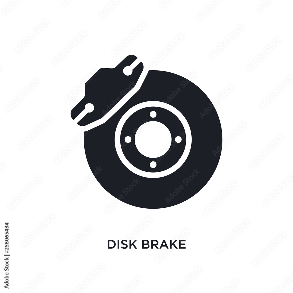 disk brake isolated icon. simple element illustration from general-1 ...