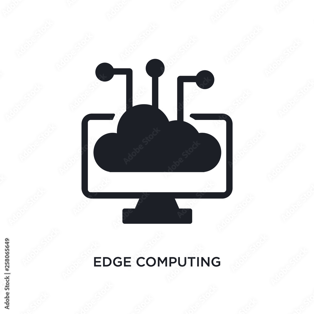 edge computing isolated icon. simple element illustration from general ...