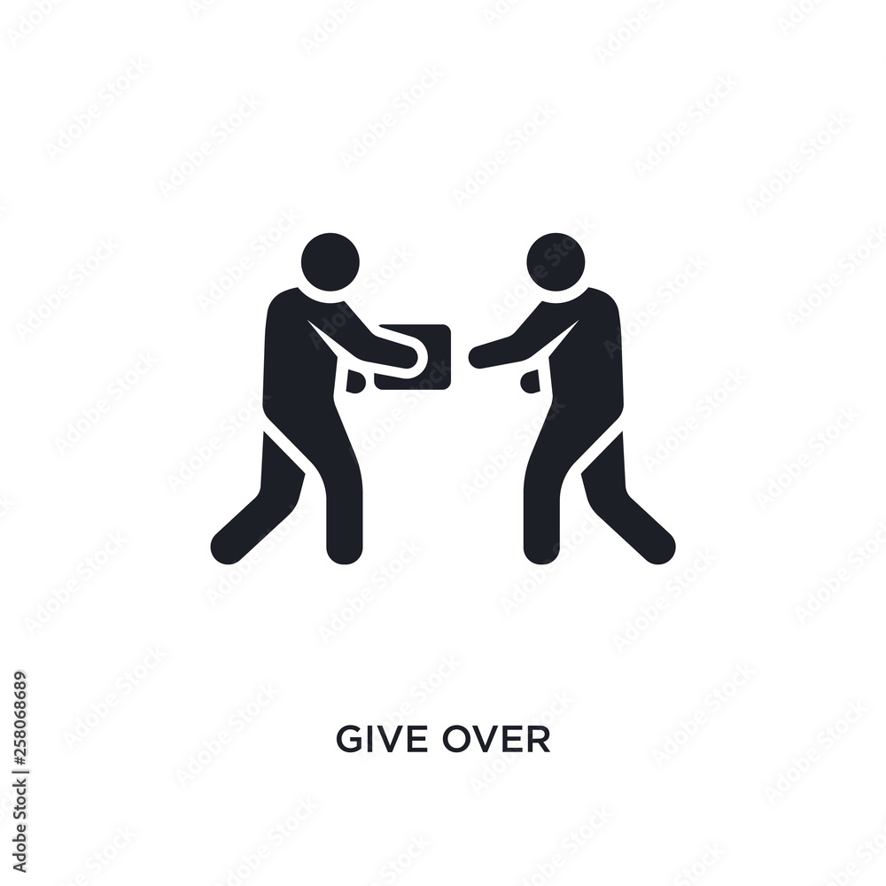 give over isolated icon. simple element illustration from humans ...
