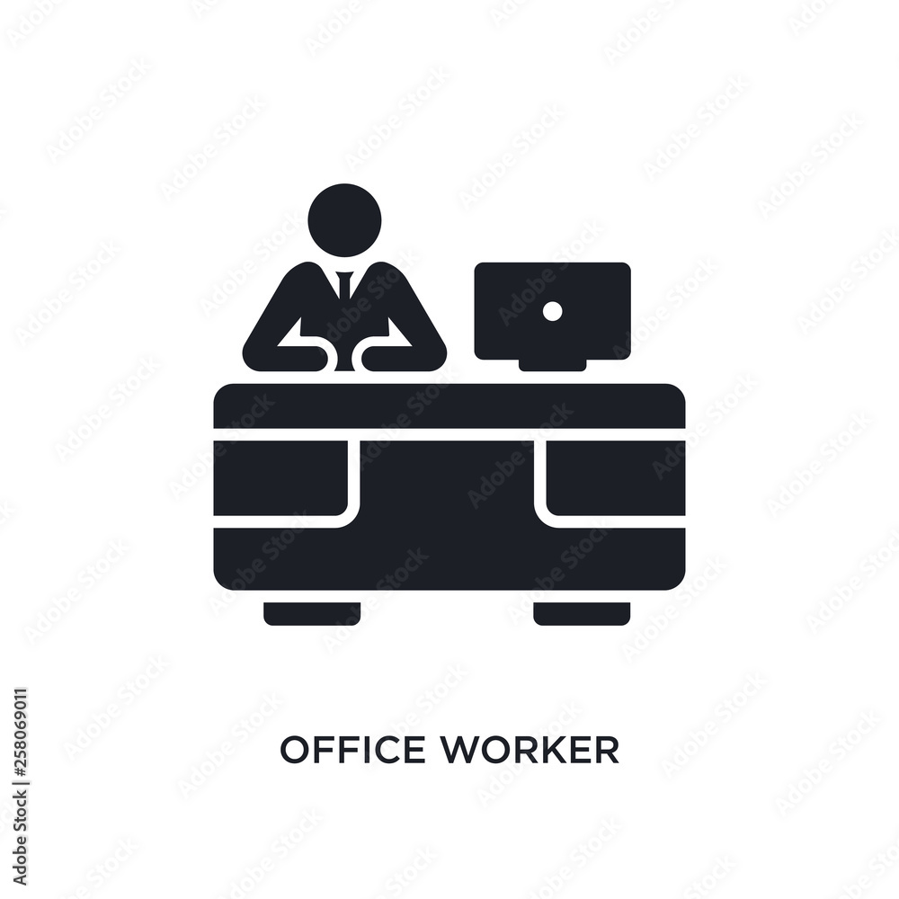 Desk Worker Icon