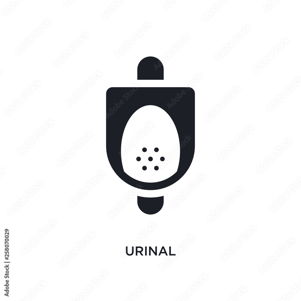 urinal isolated icon. simple element illustration from hygiene concept icons. urinal editable ...