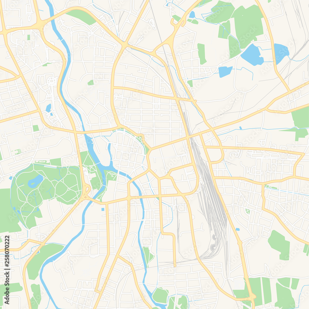 Fototapeta mapa świata dla dzieci Ceske Budejovice, Czechia printable ...