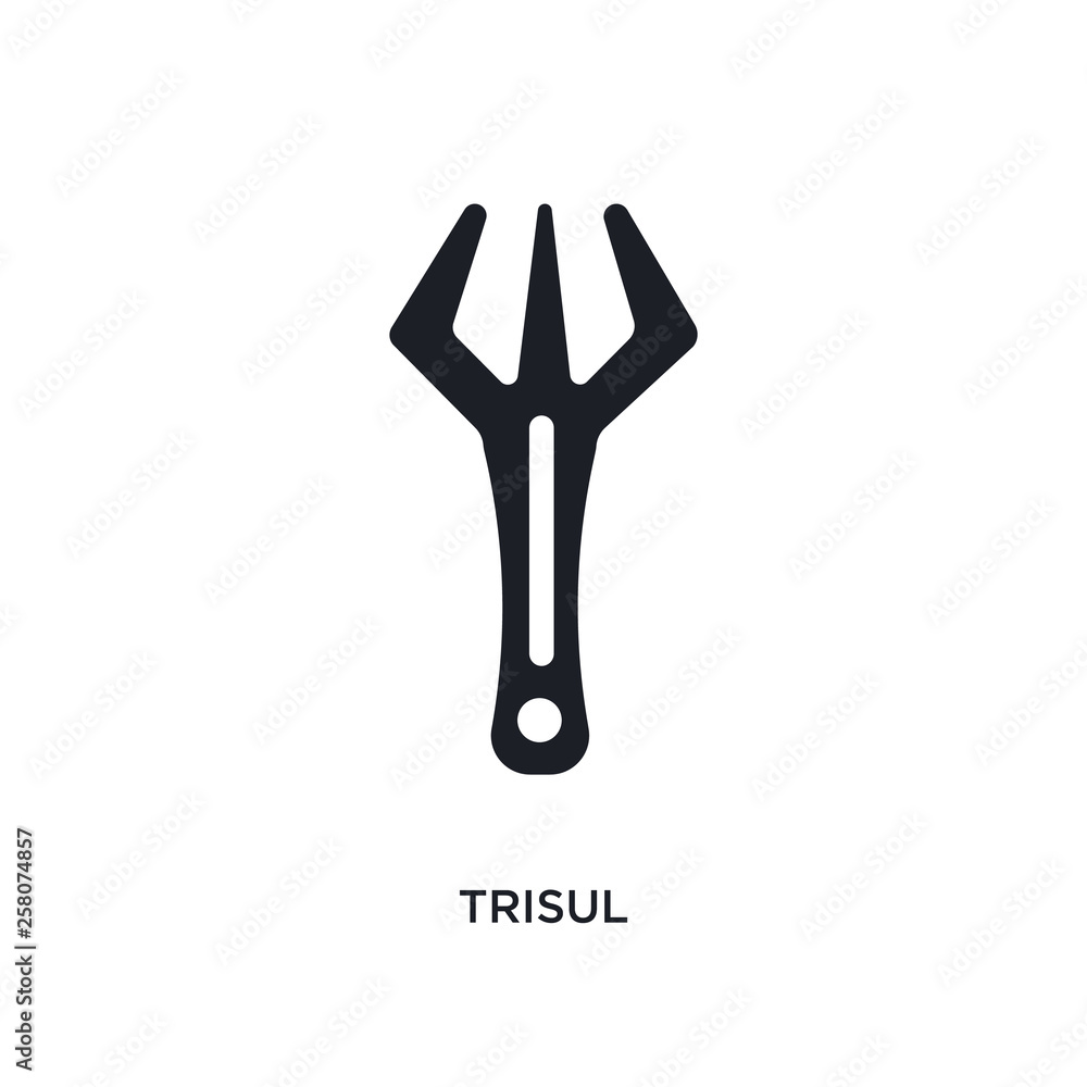 trisul isolated icon. simple element illustration from india concept ...