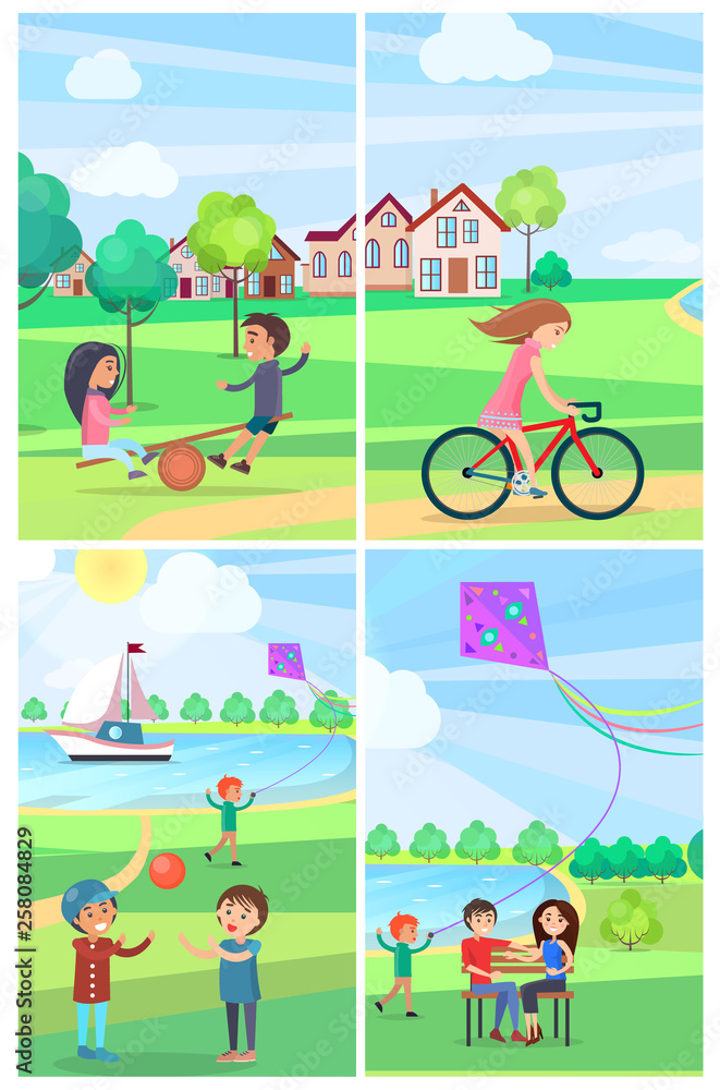 Flying A Bike Cartoon