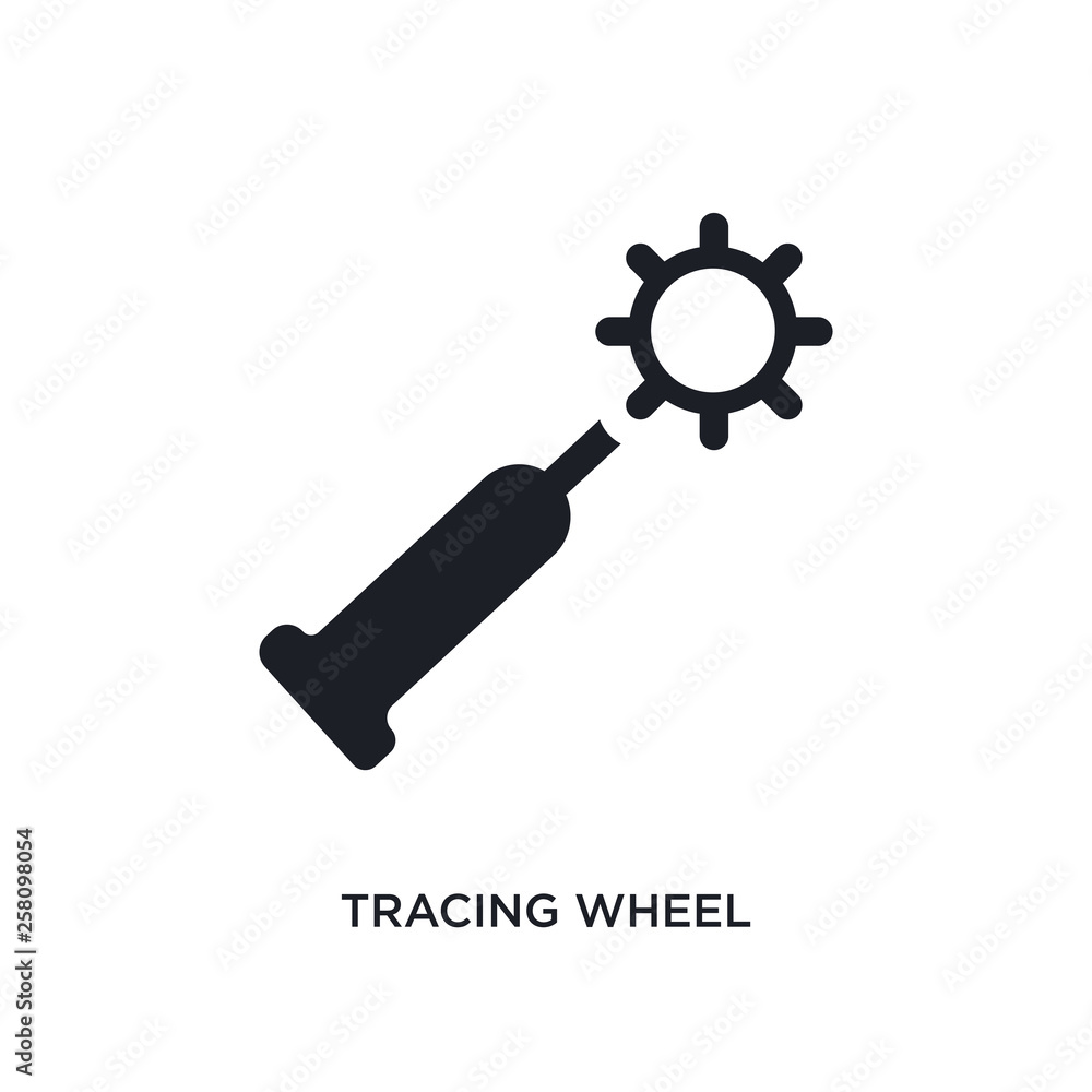 tracing wheel isolated icon. simple element illustration from sew ...