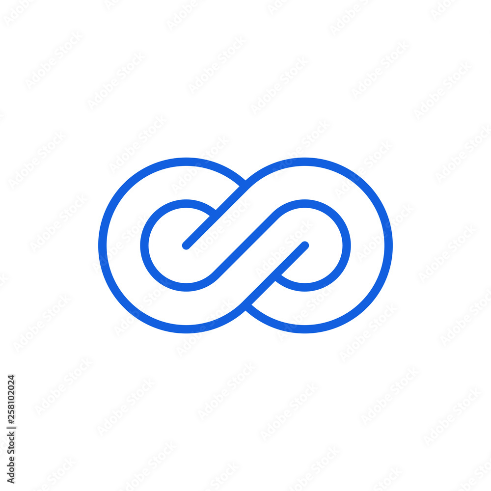 Modern Infinity Symbol Icons logo Template for technology business ...