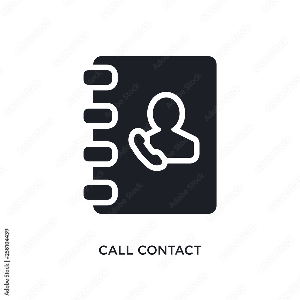 call contact isolated icon. simple element illustration from ultimate ...