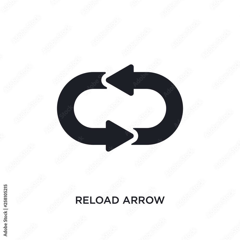 reload arrow isolated icon. simple element illustration from ultimate ...
