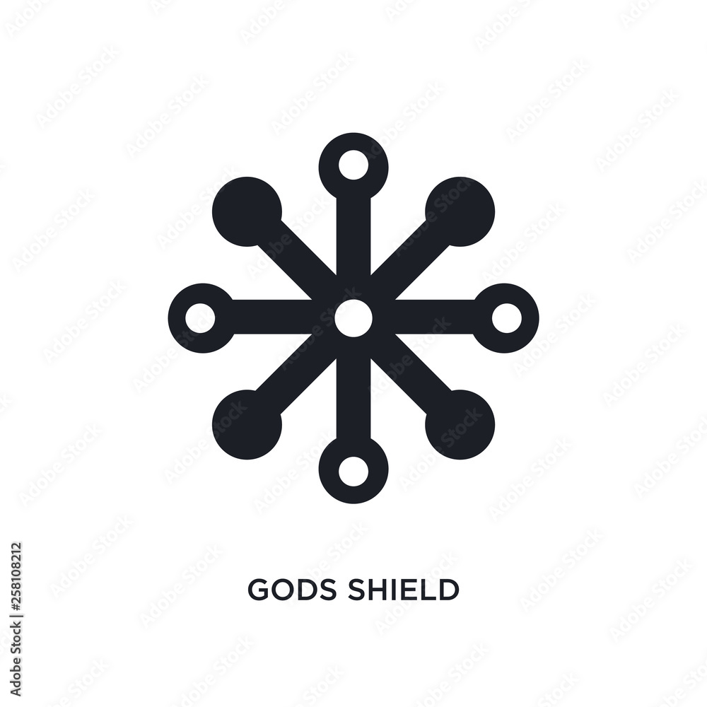 gods shield isolated icon. simple element illustration from zodiac ...