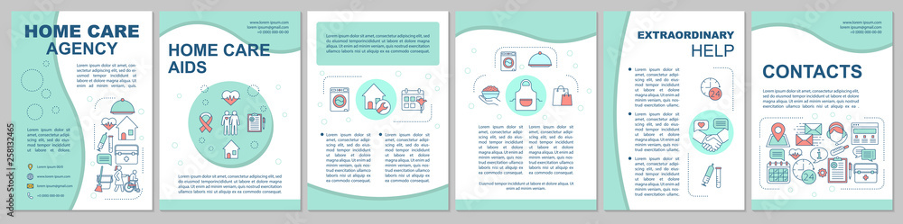 Nursing service brochure template layout Stock Vector | Adobe Stock