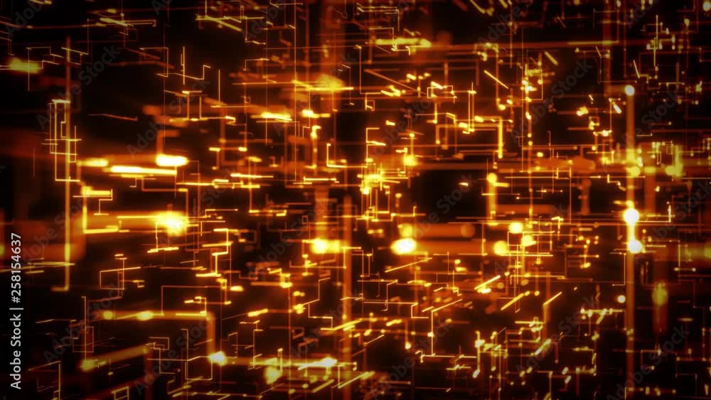 Abstract High Digital Technology Background Loop/ 4k animation of an ...