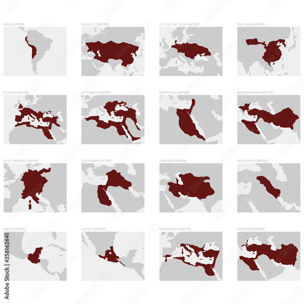 vector map of the greatest world empires Stock Vector | Adobe Stock