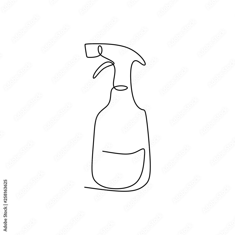 continuous line drawing of the sprayer. Stock Vector | Adobe Stock