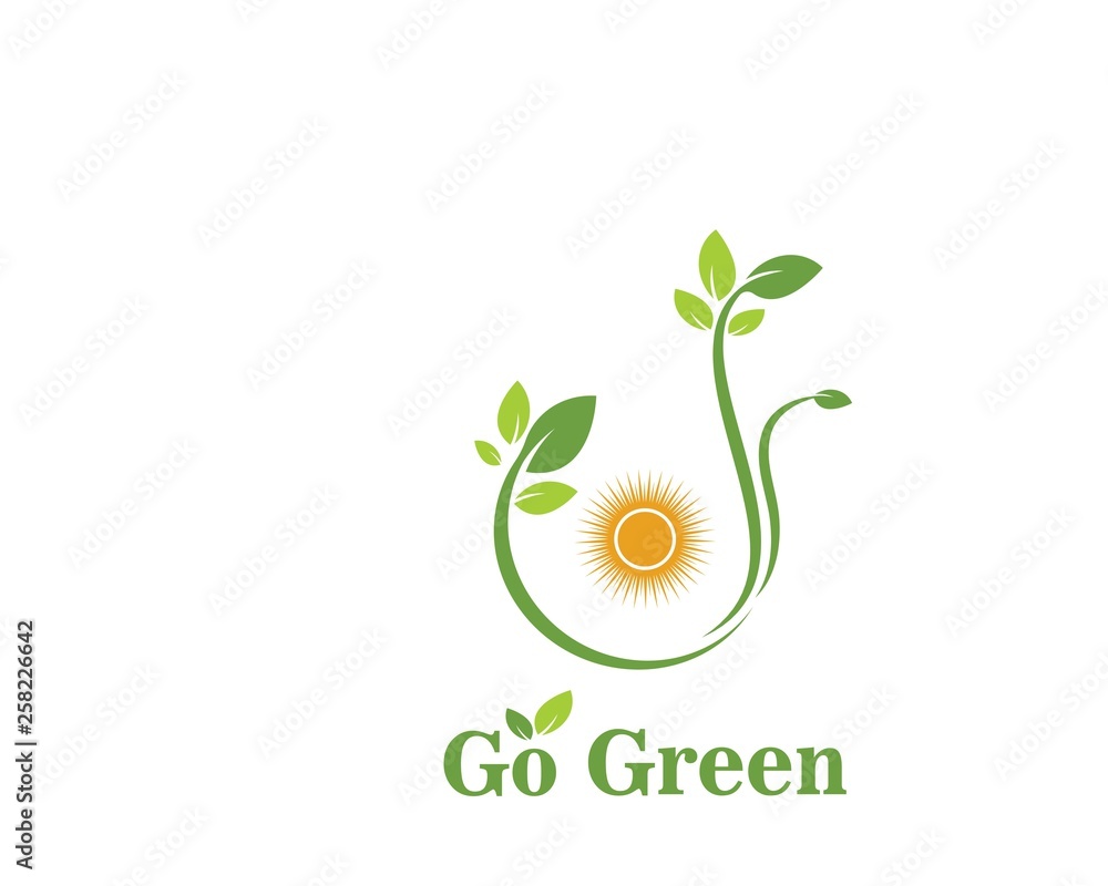 go green Logos of green leaf ecology nature element vector Stock Vector ...