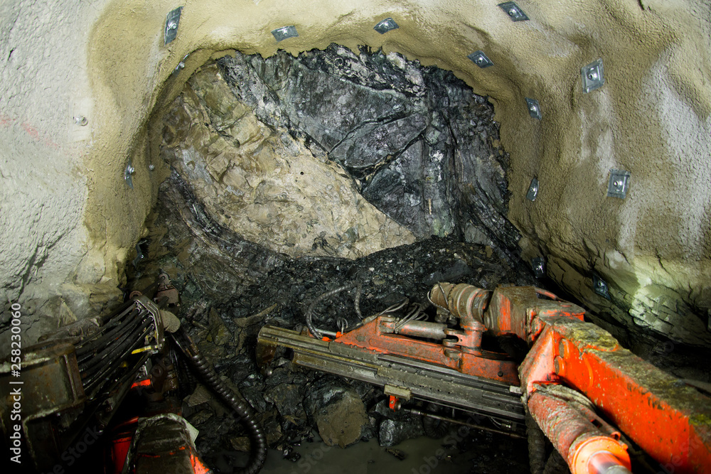 Double Boom Drill Jumbo Stock Photo | Adobe Stock