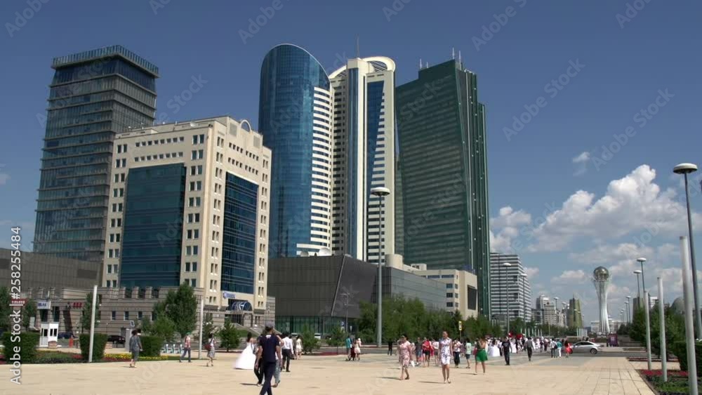 Central Boulevard of the Capital. Central boulevard for pedestrians in ...