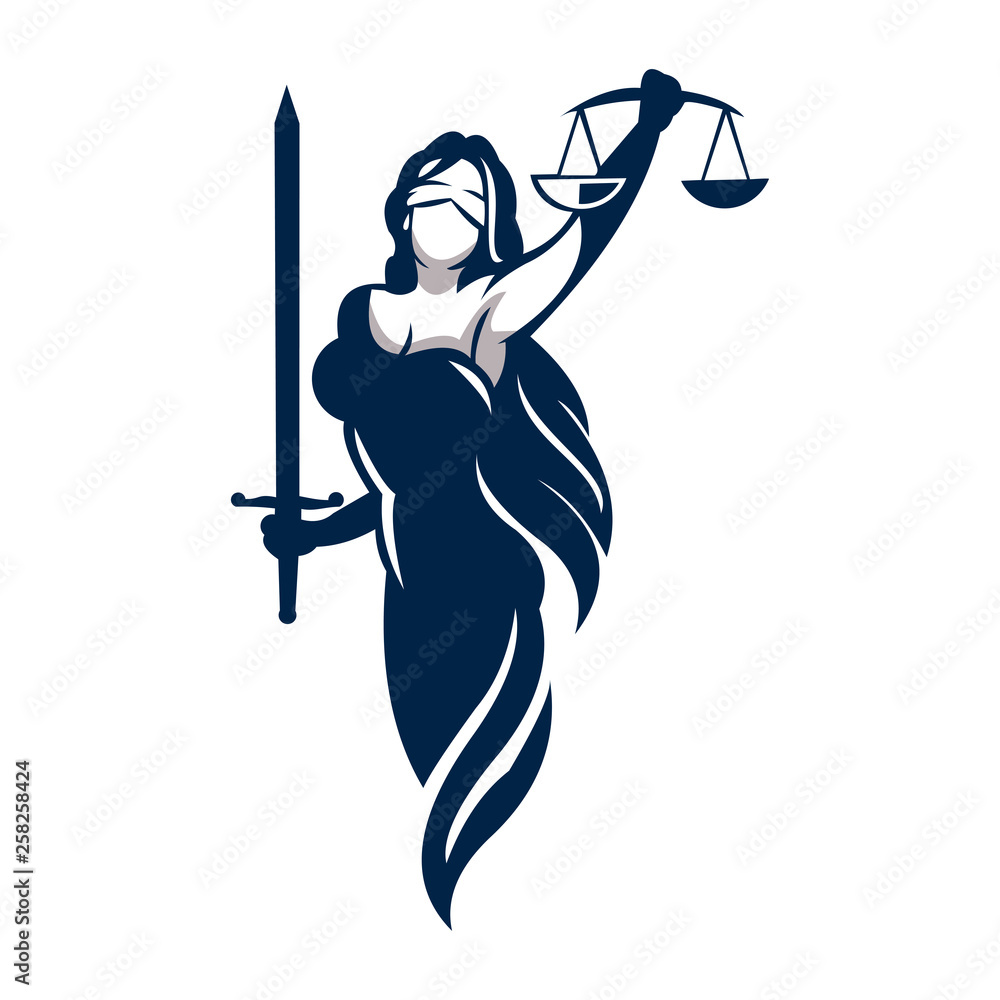 lady law vector for firm logo Stock Vector | Adobe Stock