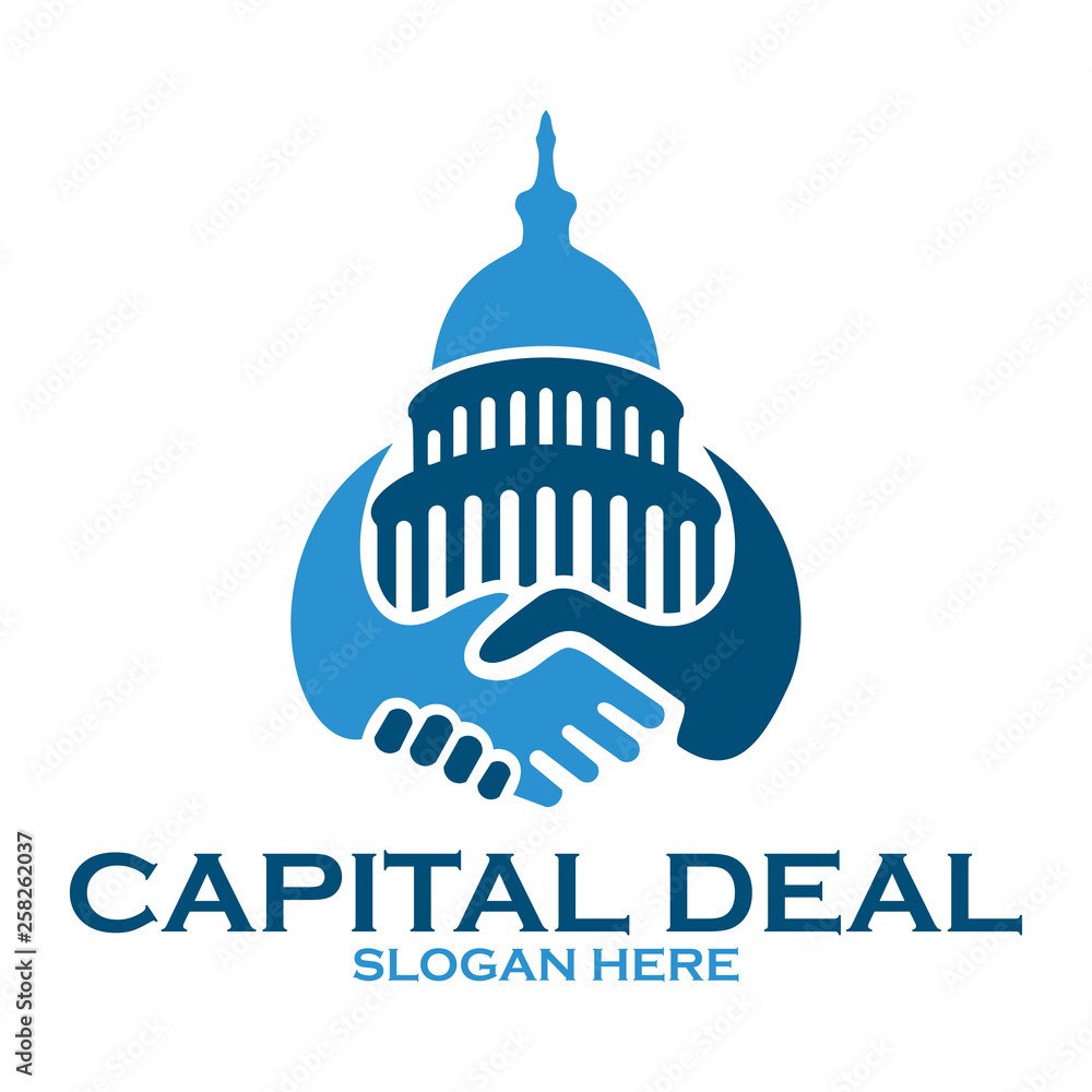 capital office logo design เวกเตอร์สต็อก | Adobe Stock