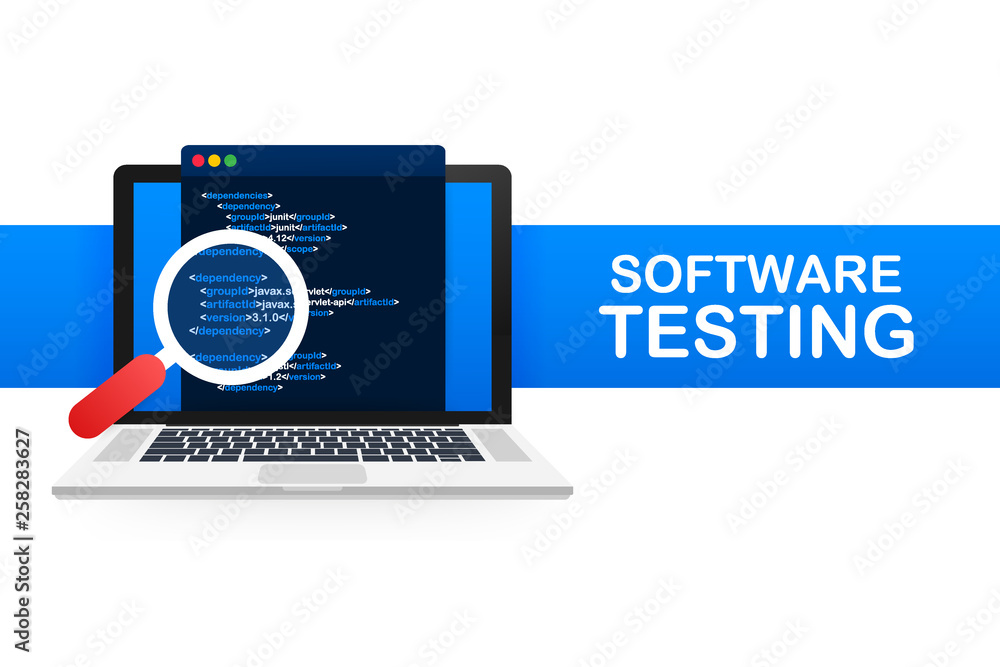 Software Testing Software Development Workflow Process Coding Testing Analysis Concept Vector