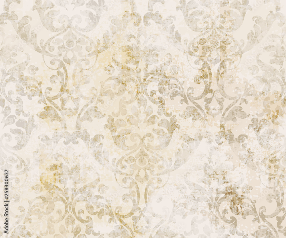 Rococo texture pattern Vector. Floral ornament decoration. Victorian ...