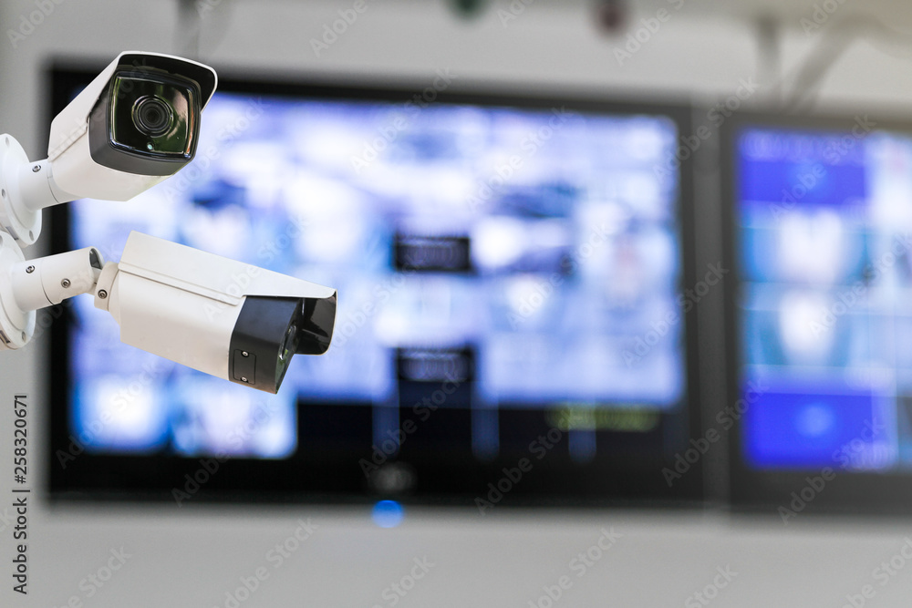 Closed-circuit television, Security CCTV camera or surveillance system ...