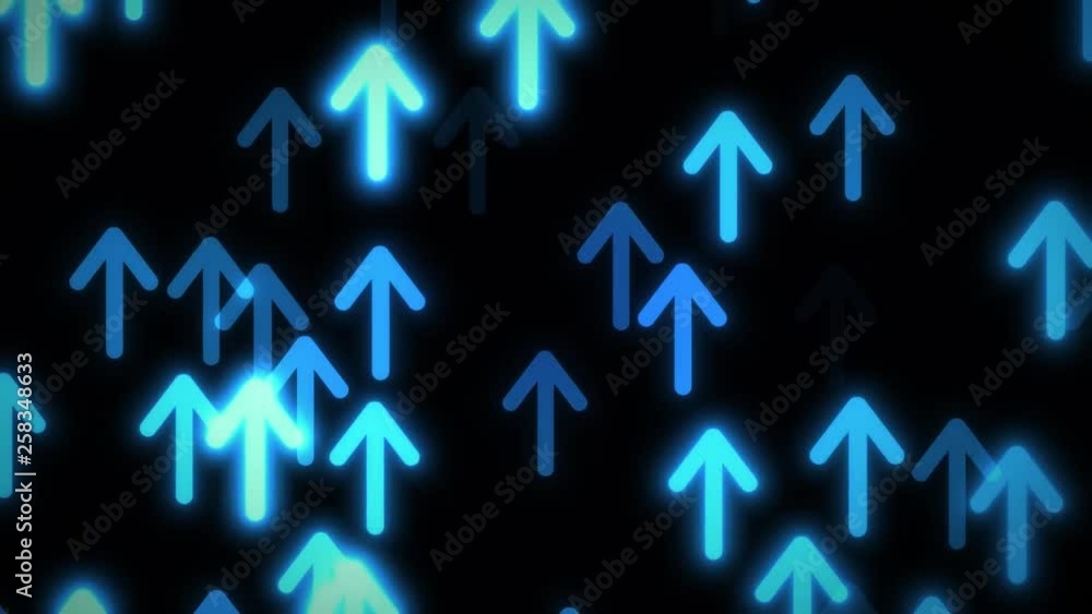 Arrows Technology Background/ 4k animation of an abstract business and ...