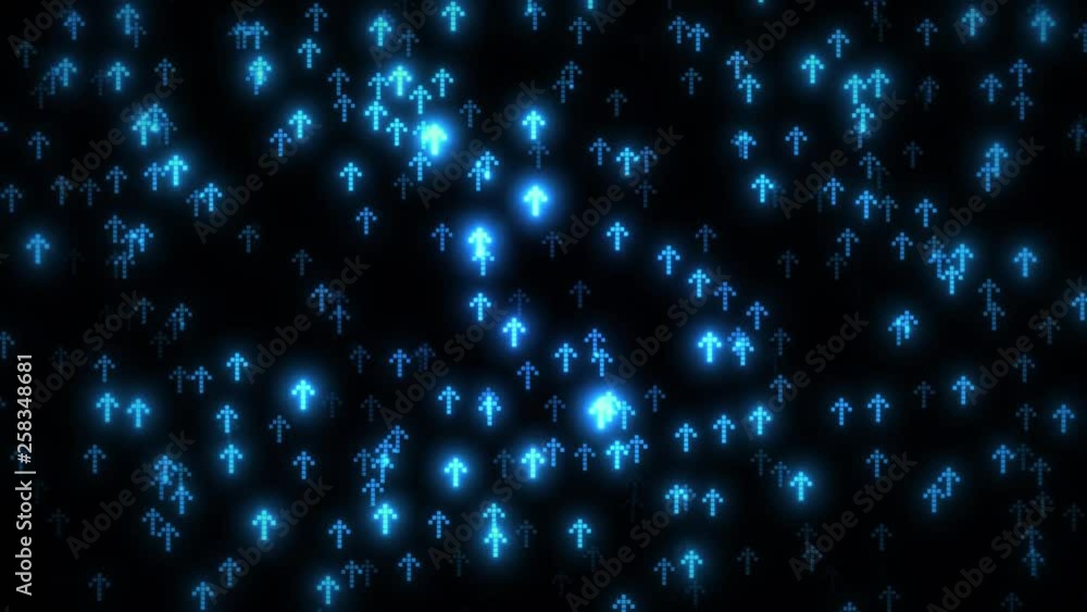 Arrows Technology Background/ 4k animation of an abstract business and ...