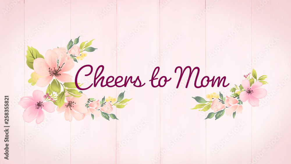 Mother's Day Floral Title Stock Template | Adobe Stock