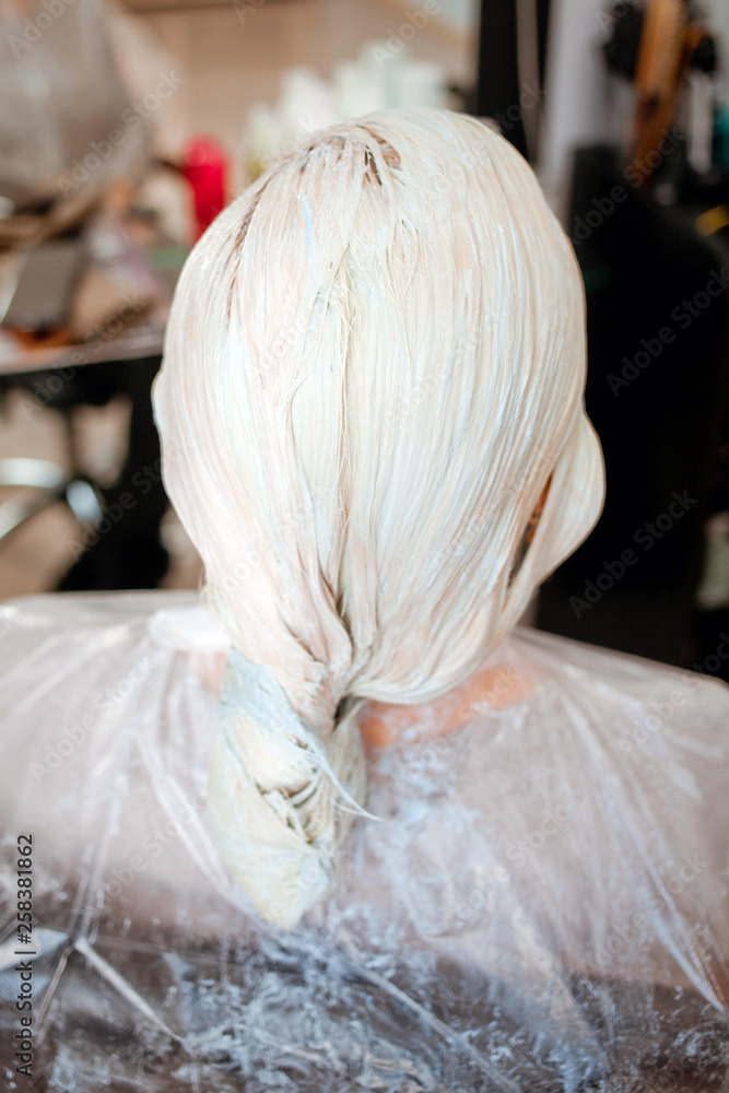 he process of hair coloring,hair coloring,Hair Colouring in process ...