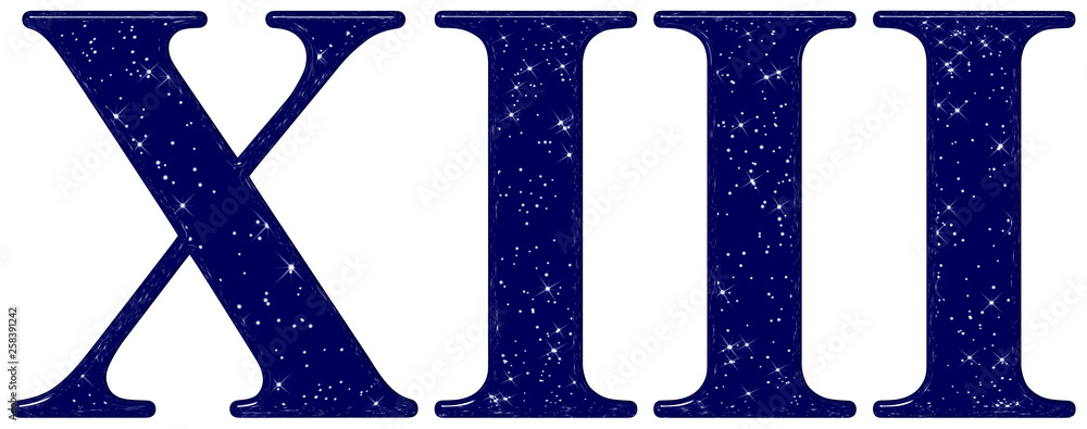 13 Roman Numeral Logo