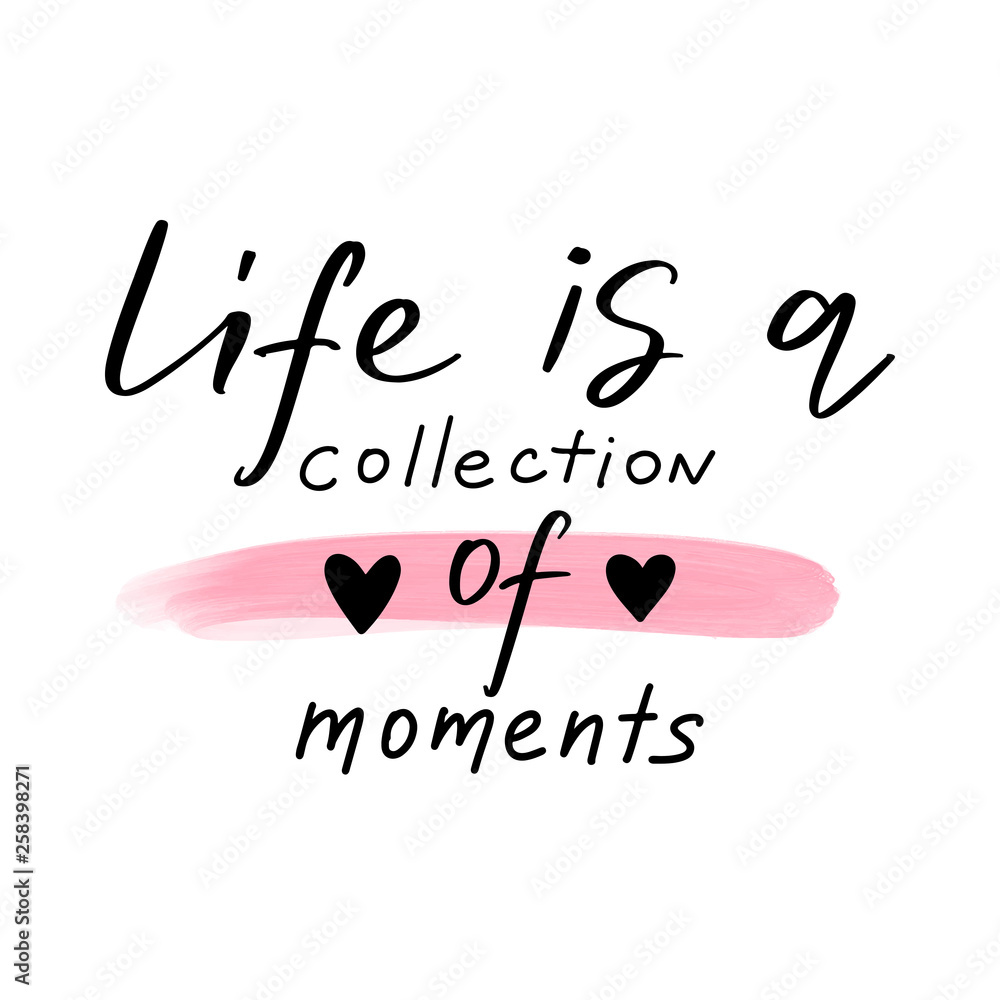 Vector hand drawn lettering phrase. Modern brush calligraphy. Stock ...