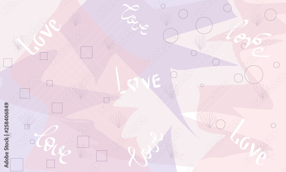 Abstract texture card background. Art floral, love text wedding ...