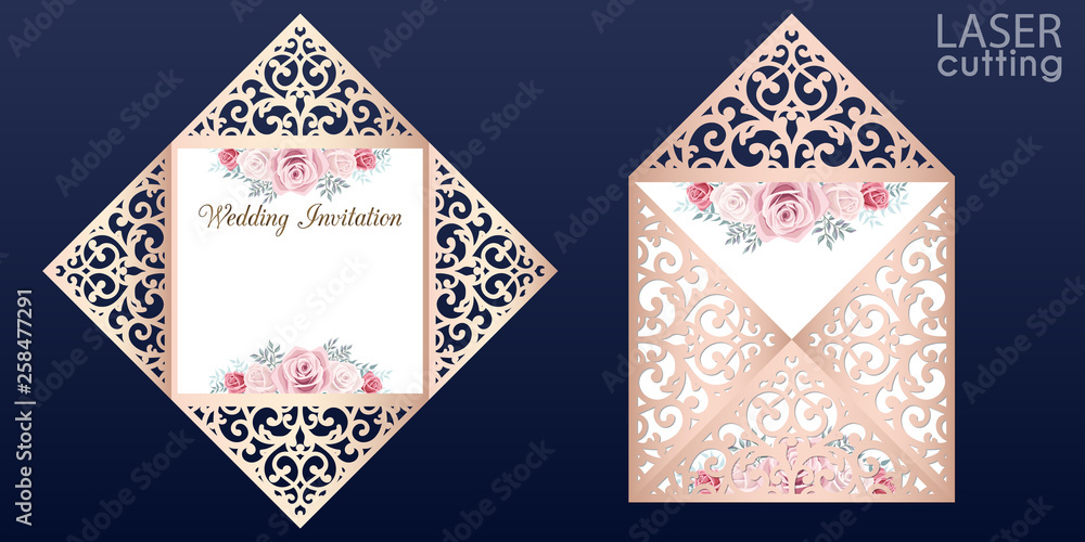 Four Fold Greeting Card Template