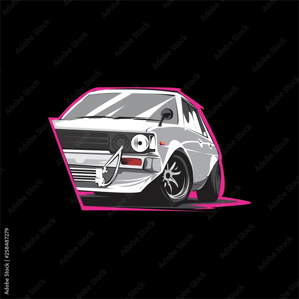 japan classic car Stock Vector | Adobe Stock