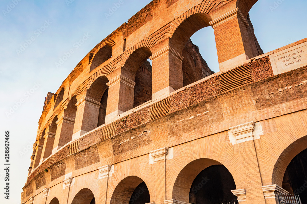 Colosseum stadium building in Rome Stock Photo | Adobe Stock