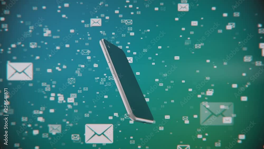 Hi-tech Mail Background is a stock motion graphics clip that shows a ...