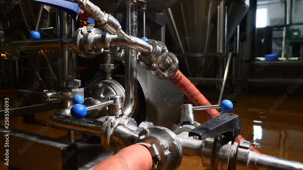 Modern complex technological industrial equipment. A plurality of ...