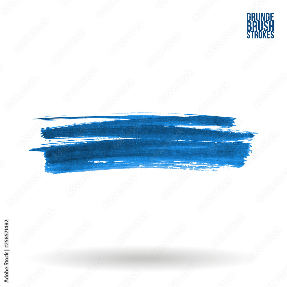 Brush stroke and texture. Grunge vector abstract hand - painted element ...