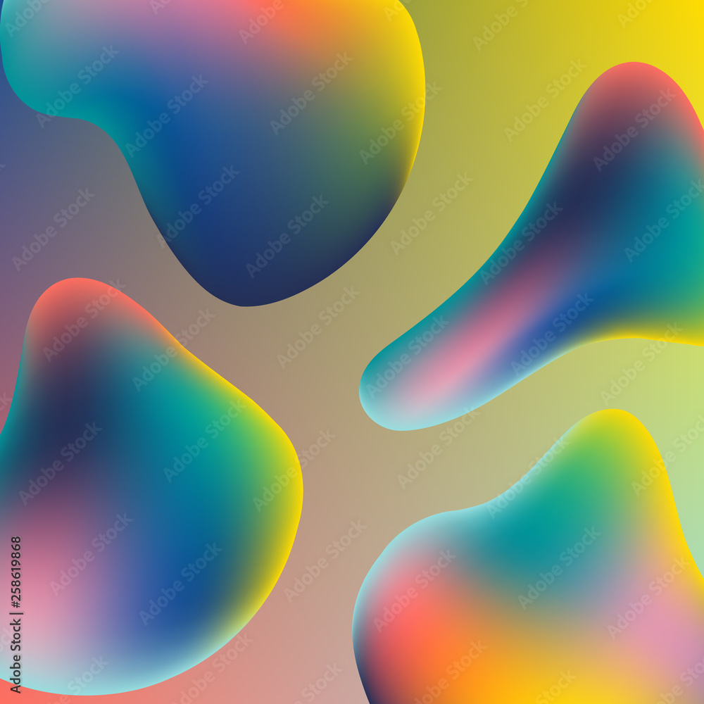 Abstract Gradient Background - Colorful abstract gradient mesh ...