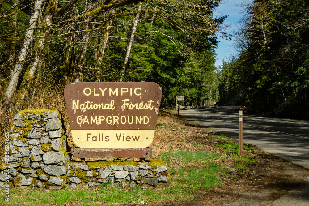 Falls View Campground is part of the Olympic National Forest and is ...
