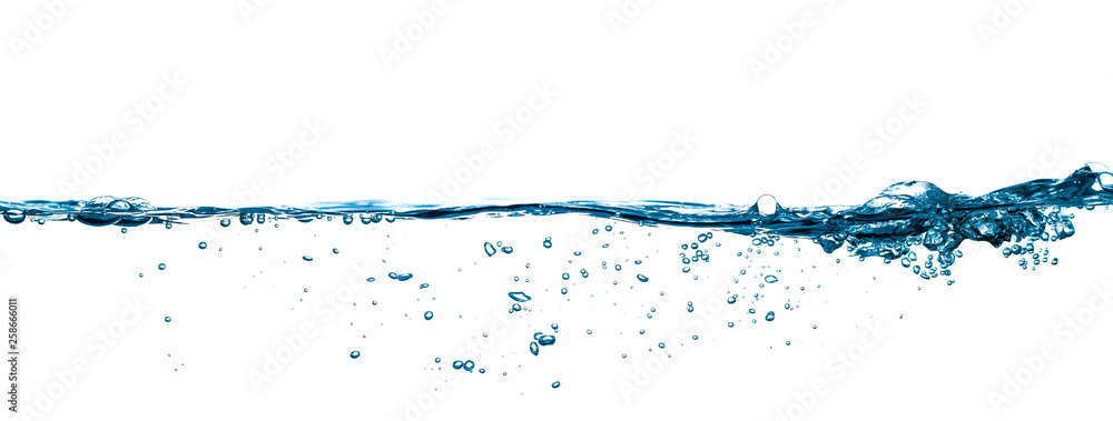 Wave water splash isolated white background Stock Photo | Adobe Stock
