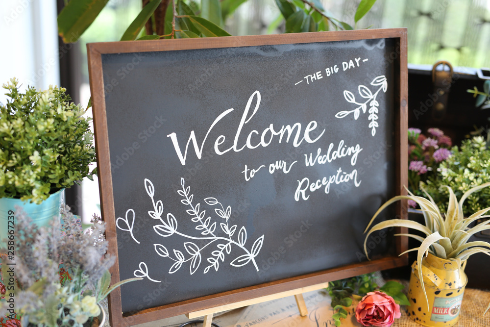 Welcome Board Stock Photo | Adobe Stock