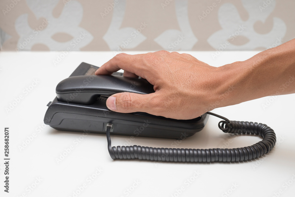 answer or hang up Stock Photo | Adobe Stock