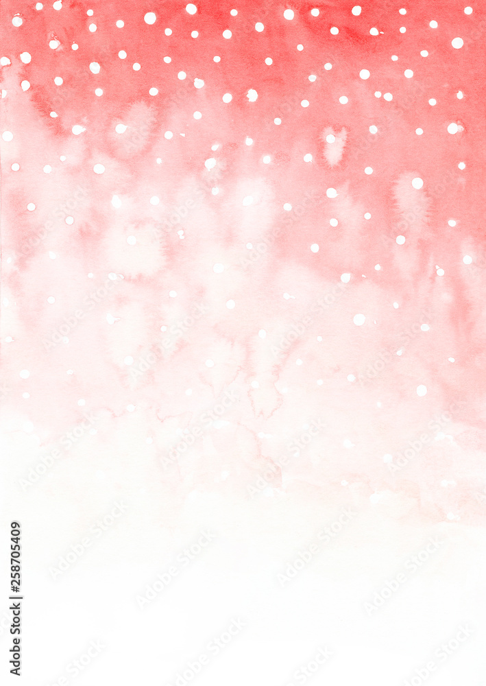 Red white polka dot card template Ombre background Stock Illustration ...