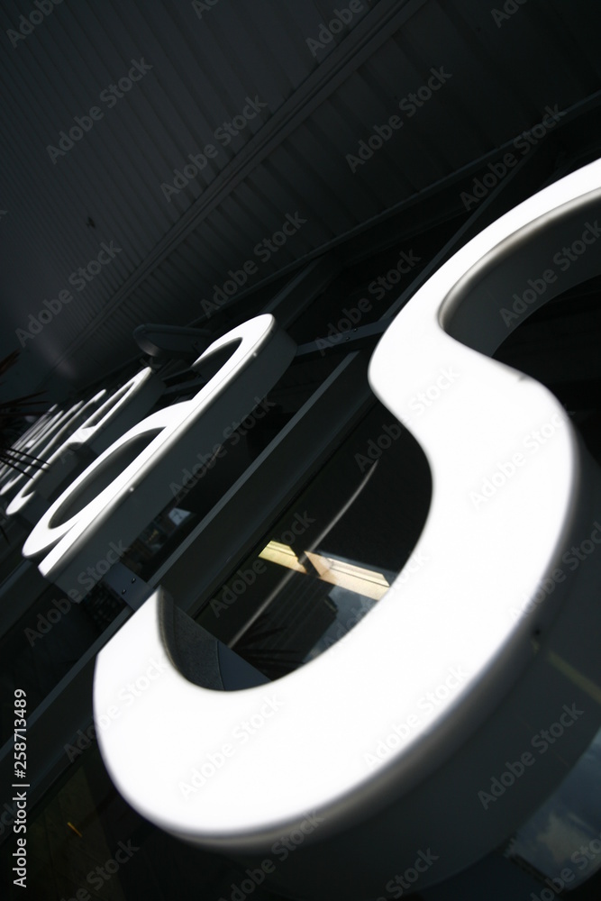 abstract signage with letters Stock Photo | Adobe Stock