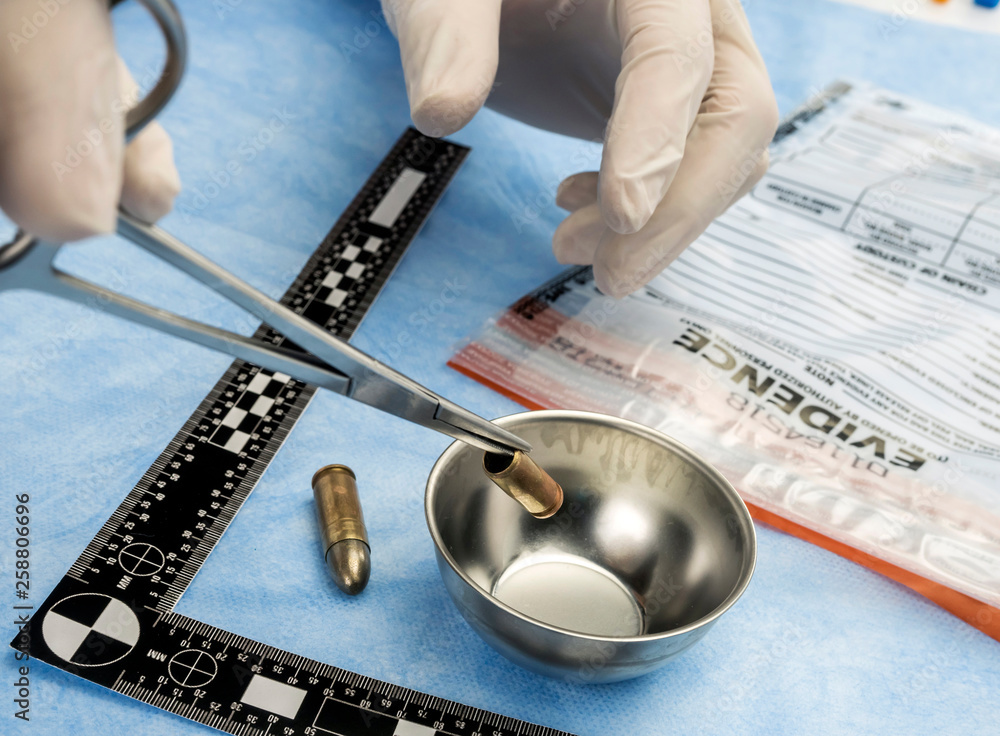 Criminalistic Laboratory, Bullet shell analysis, rule of ballistic ...