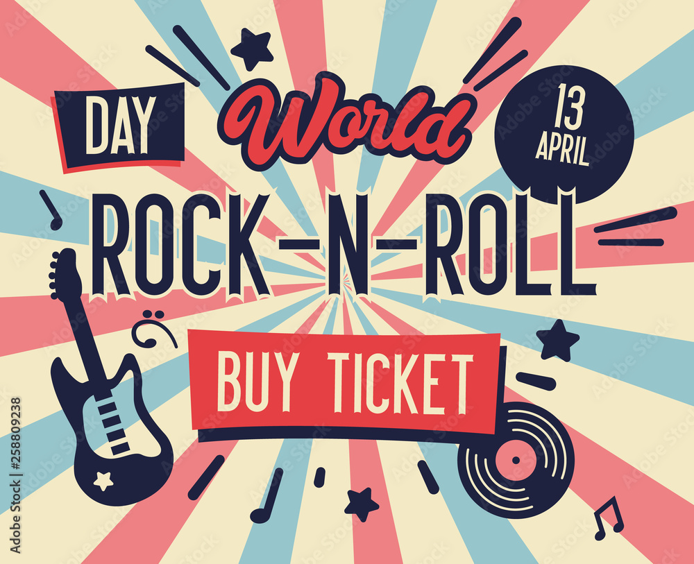 Rock Festival Poster Stock Vector | Adobe Stock