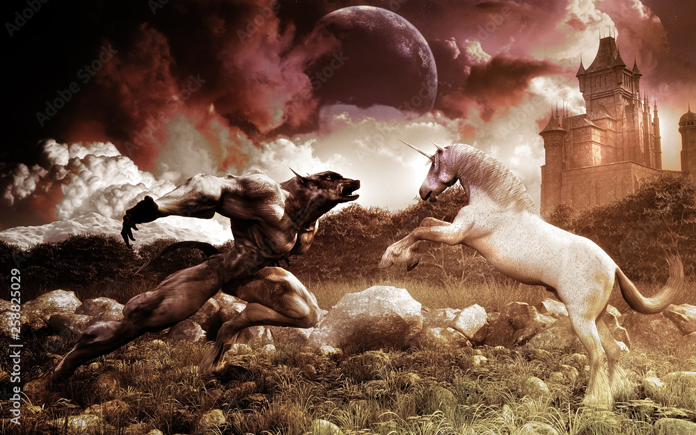 Werewolf Vs Werewolf Fight