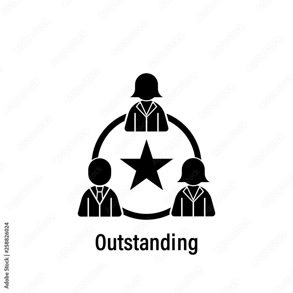 Team work, outstanding, rating, star, team, users icon. Element of team ...