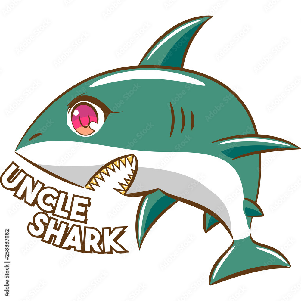 baby shark vector graphic Stock Vector | Adobe Stock